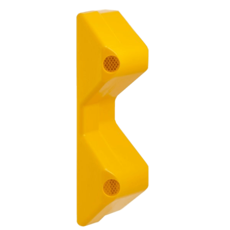 Rigid Plastic Armco Safety End Caps - Yellow - AR15Y | BarrierMart