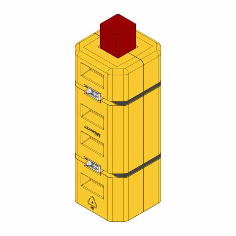 Plastic - Space Saver Column Protector - 152x152 | BarrierMart