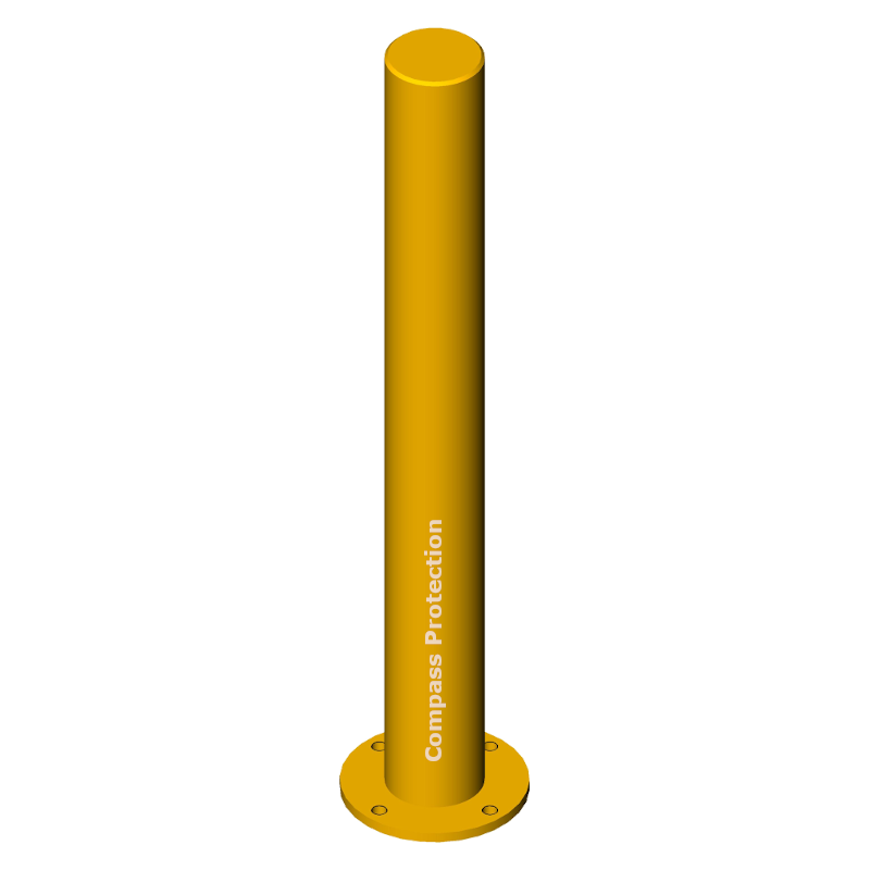 88.9 Ø Surface Mounted Bollards | BarrierMart