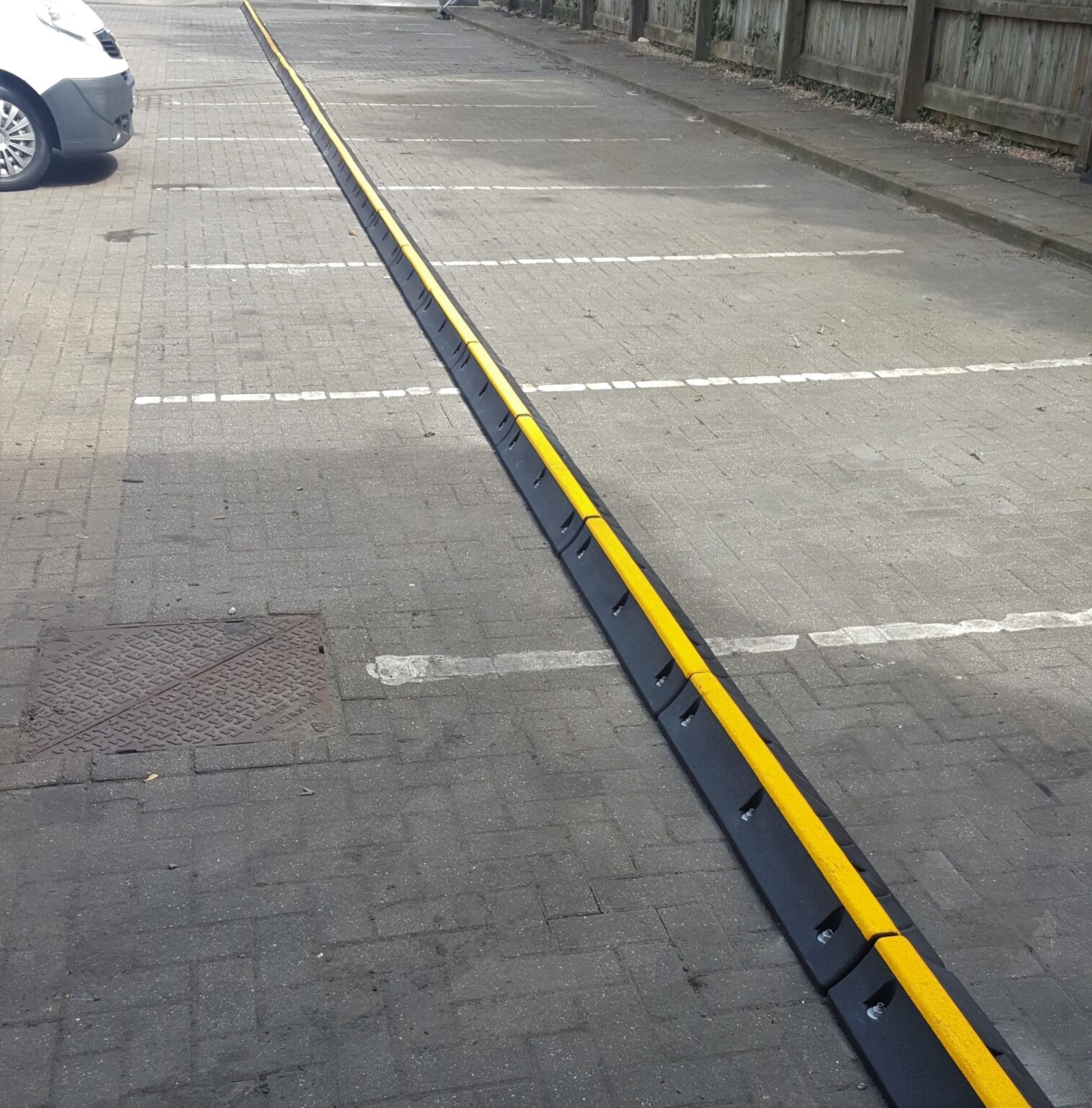 HGV Wheel Stops (300mm) - Traffic Safety Control | BarrierMart